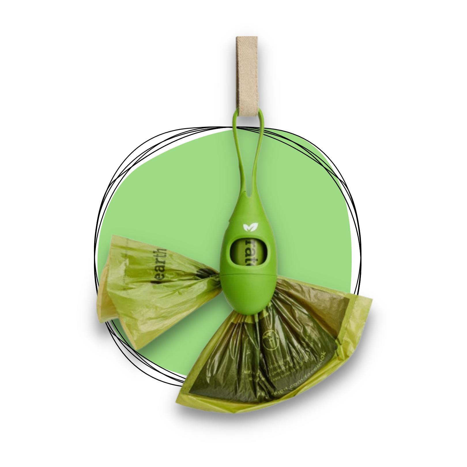 Poop Bag Dispenser (with 15 biodegradable bags) – RawFedPets